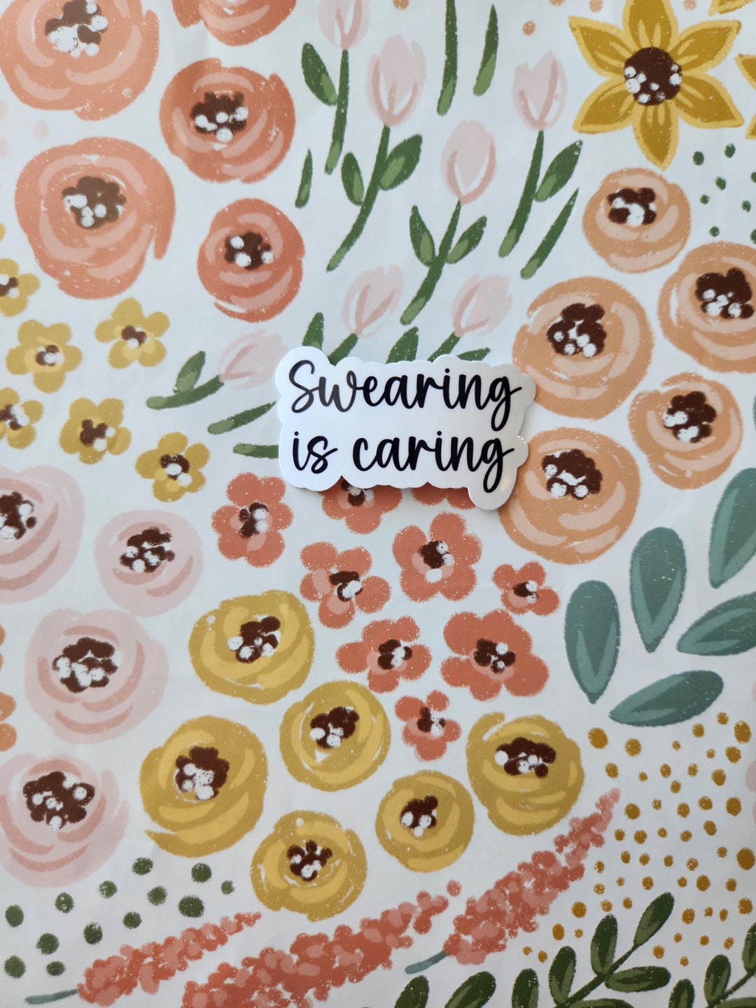 Swearing is Caring Sticker - Etsy