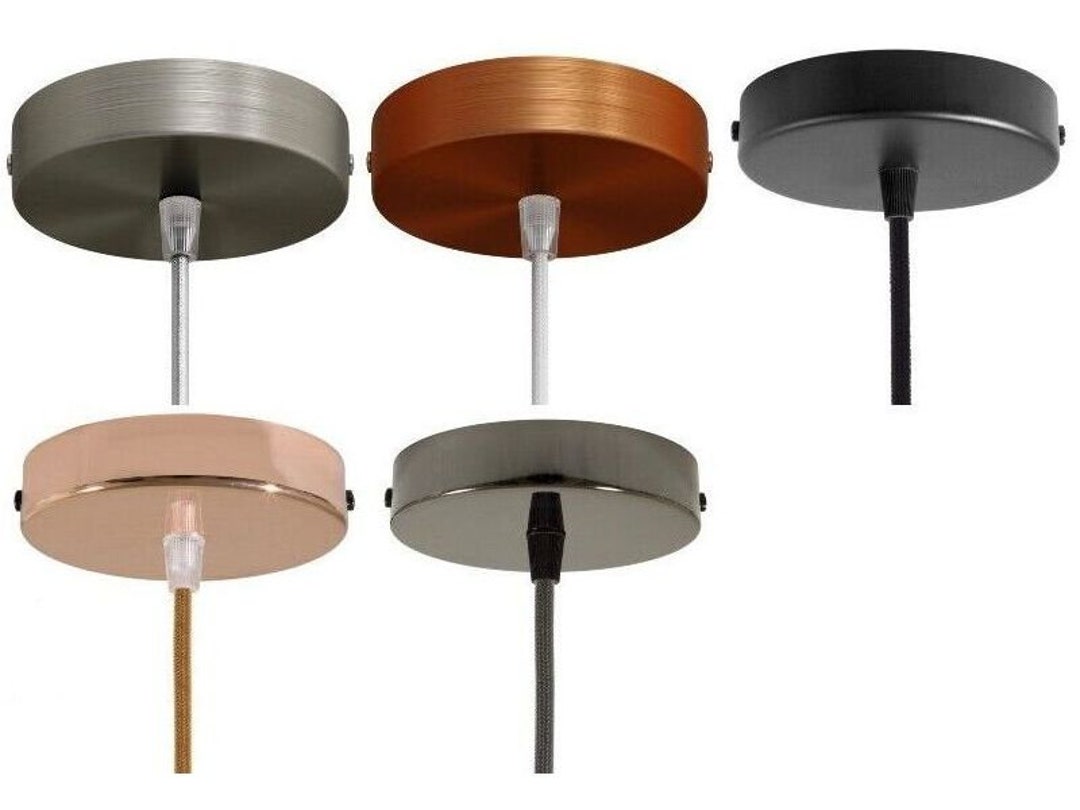 120mm Metal Ceiling Rose Plate Kit for Single Pendant Light - Etsy UK