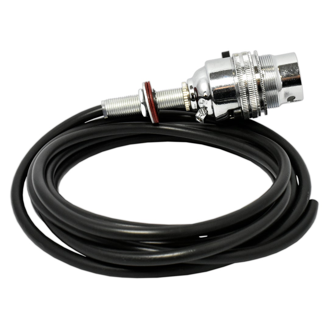Chrome Pre-wired Switched Table Lamp Rewire Kit 2.5m Black - Etsy