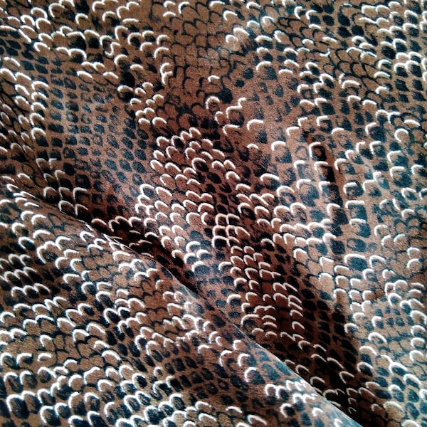 Snakeskin Fabric - Etsy UK
