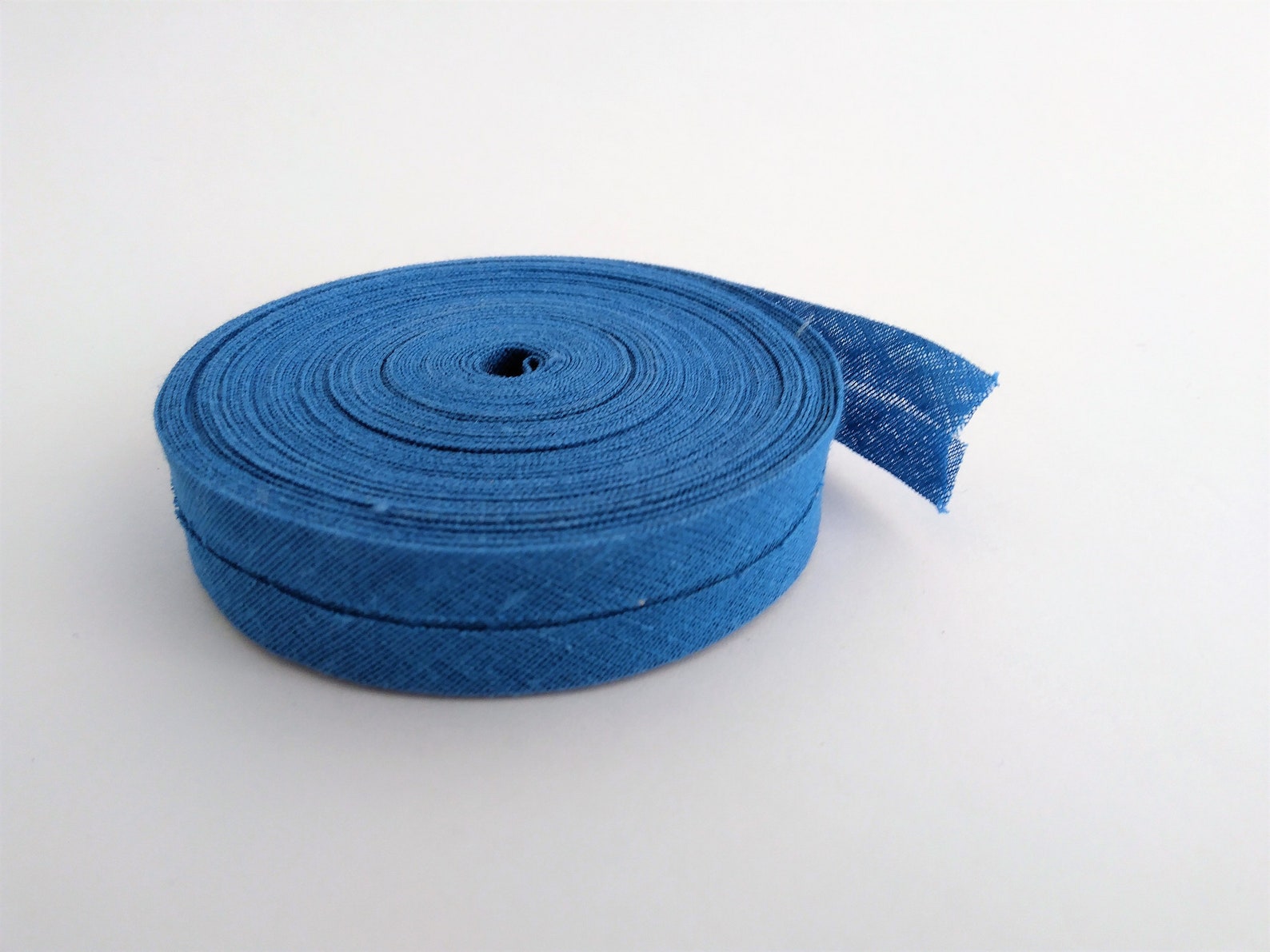 Vintage Blue Cotton Bias Tape Roll 10 Yards, 2cm Wide - Etsy