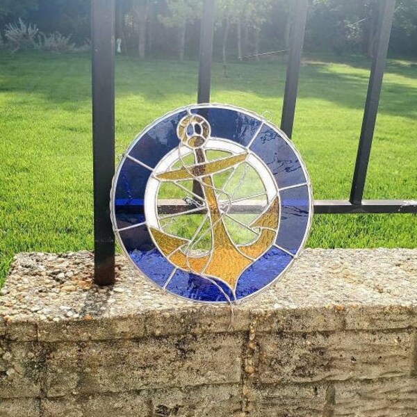 Stained Glass Anchor - Etsy