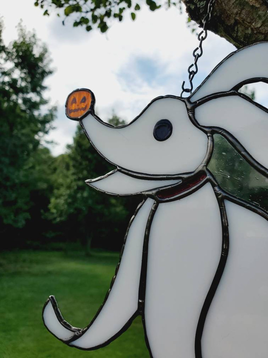 Nightmare Before Christmas Stained Glass Zero Jack | Etsy