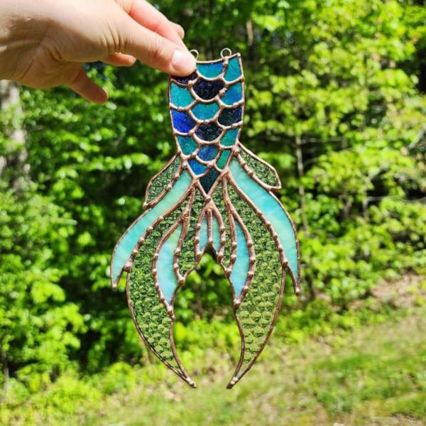 Stain Glass Mermaid - Etsy