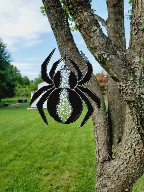 Stained Glass Spider Glass Spider Spider Suncatcher - Etsy