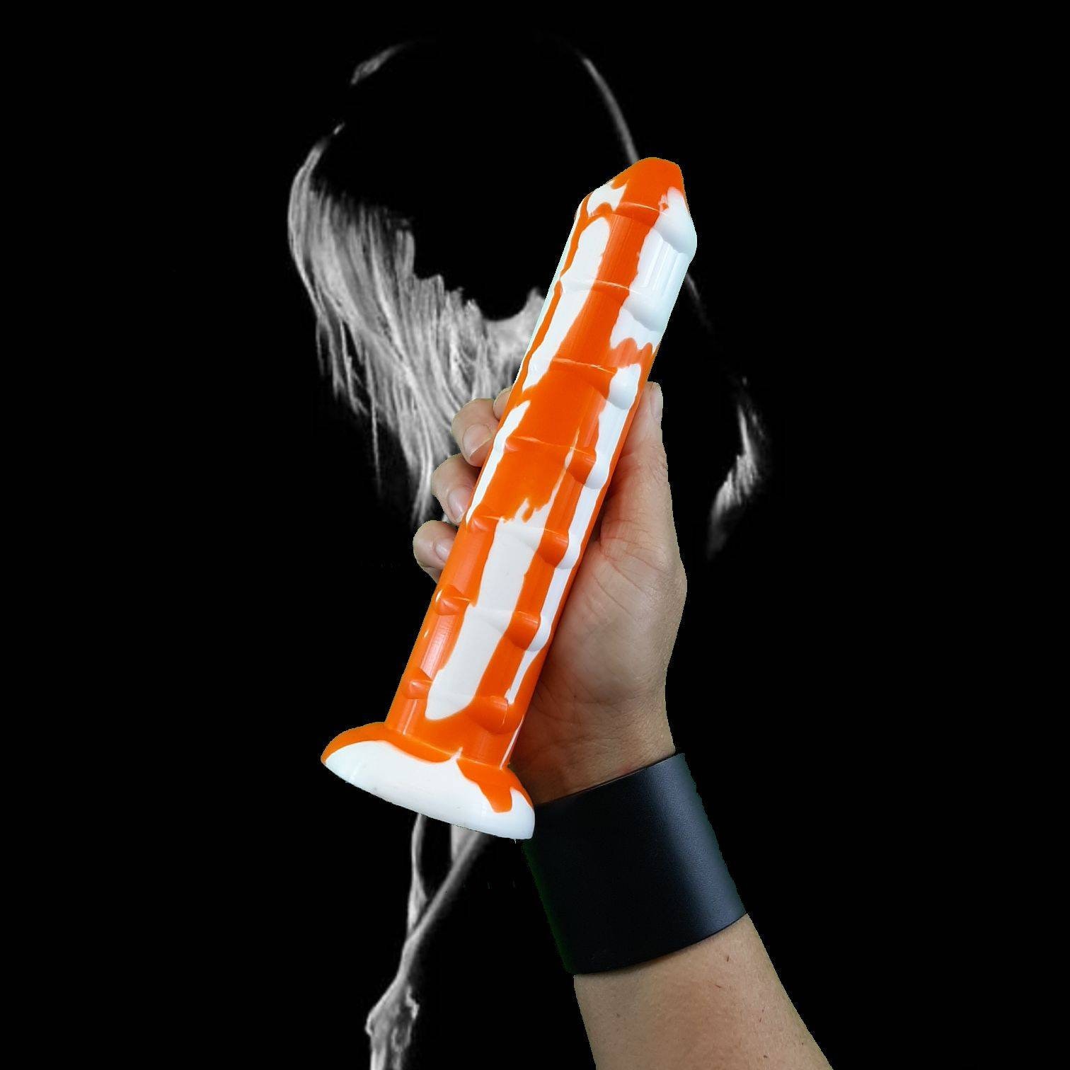 Mr Ripple Orange 7 5 Inch Dildo Adult Toy Exclusively Made Etsy