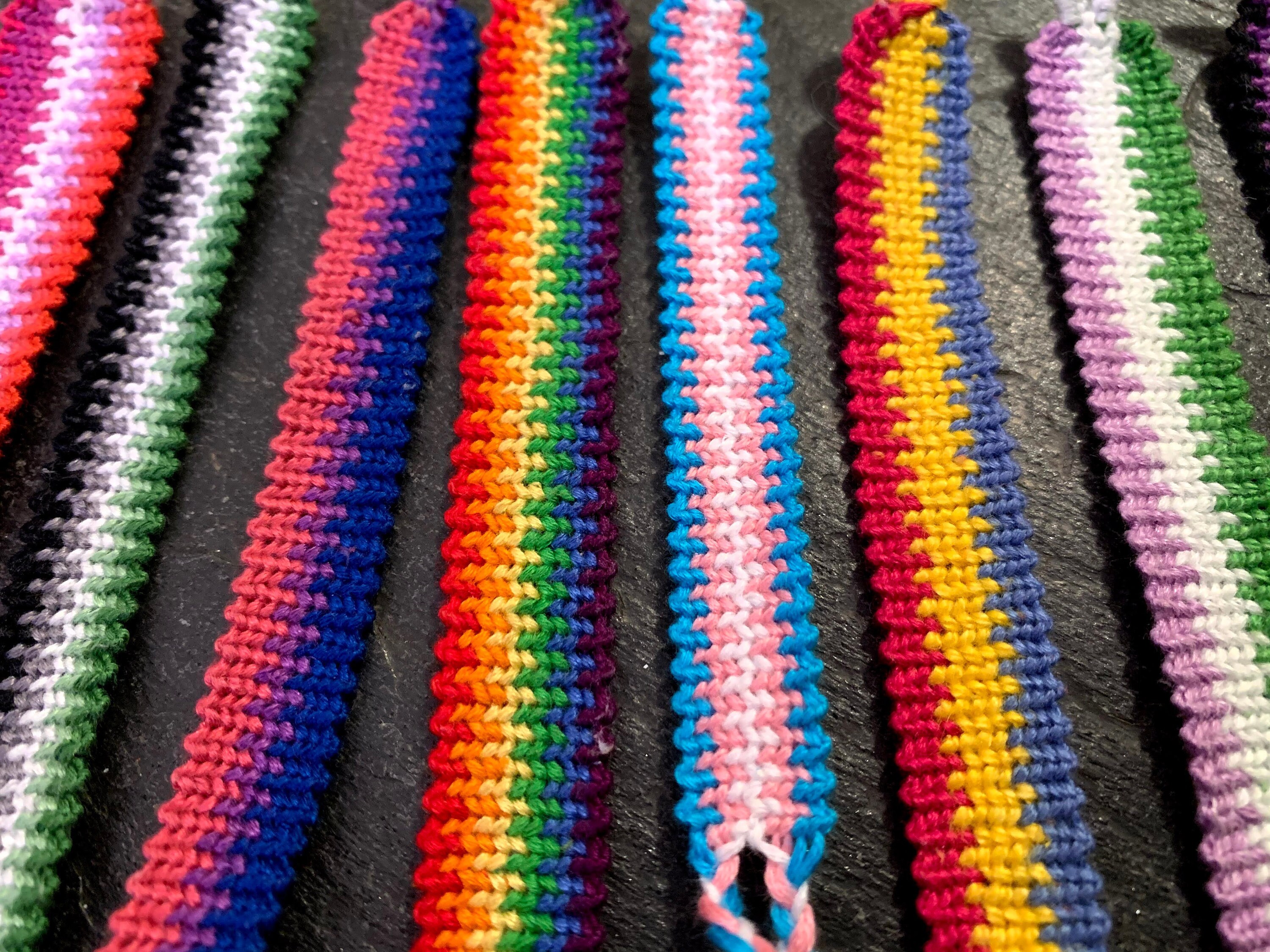 LGBTQ Pride Flag Woven Friendship Bracelet | Etsy