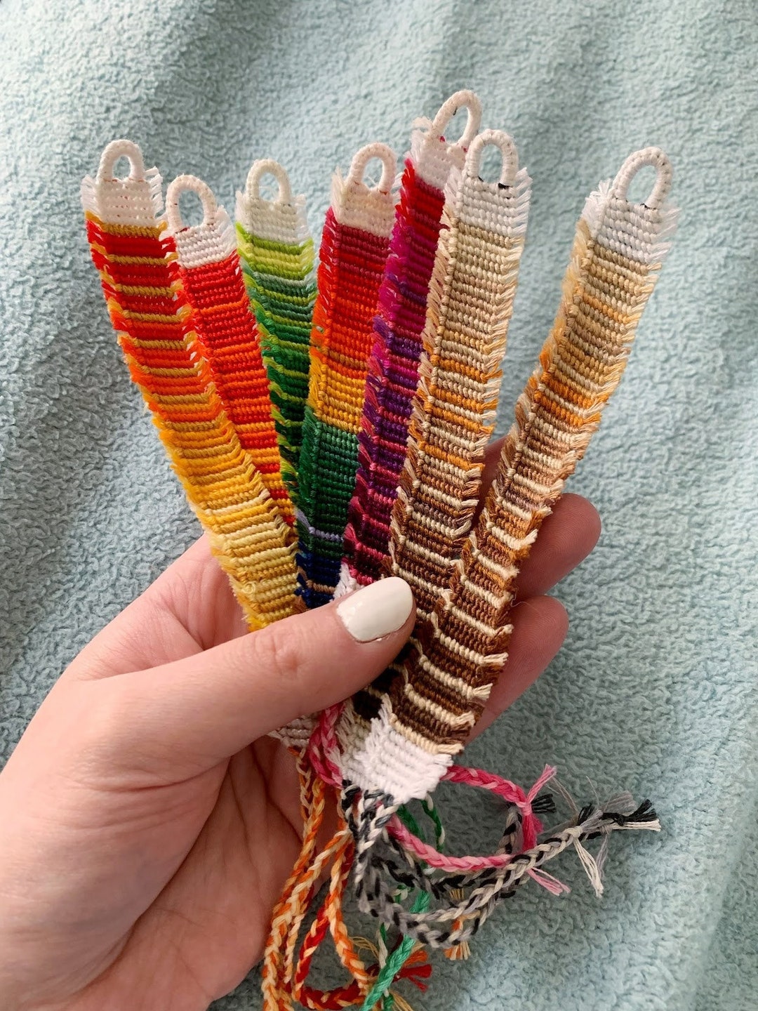 All Proceeds to Charities–rag Rug Woven Friendship Bracelet–details in ...