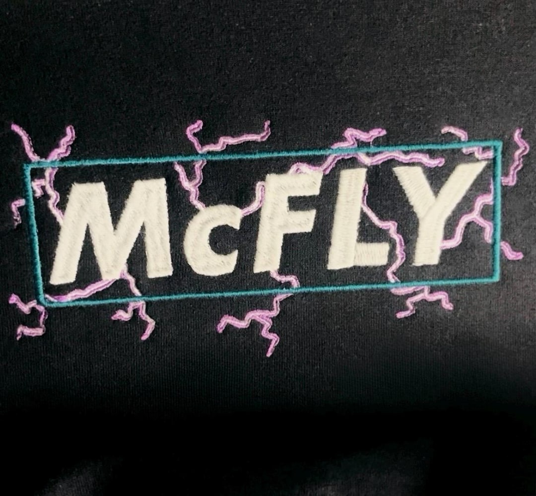 Adult Apparel - Mcfly - Logo - Lightning - Sweatshirt - Hoodie - Black ...