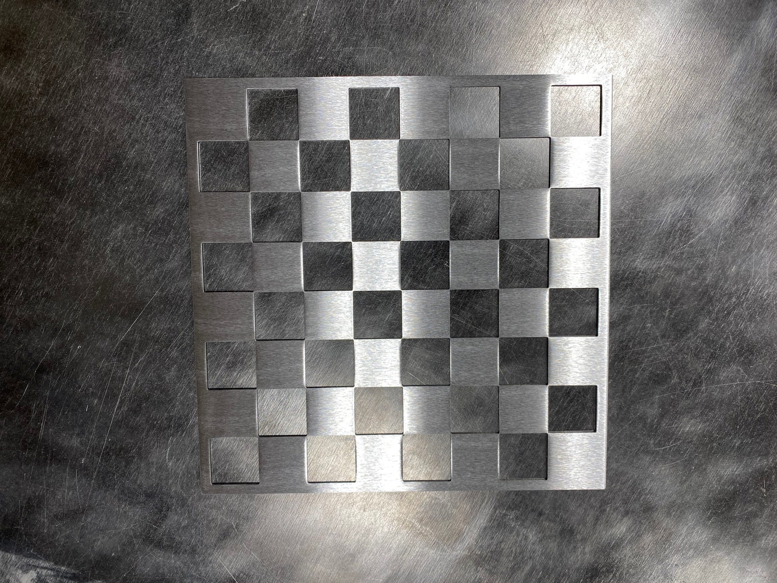 Checkers Stencil Made Out of Metal Checker Board Stencil - Etsy