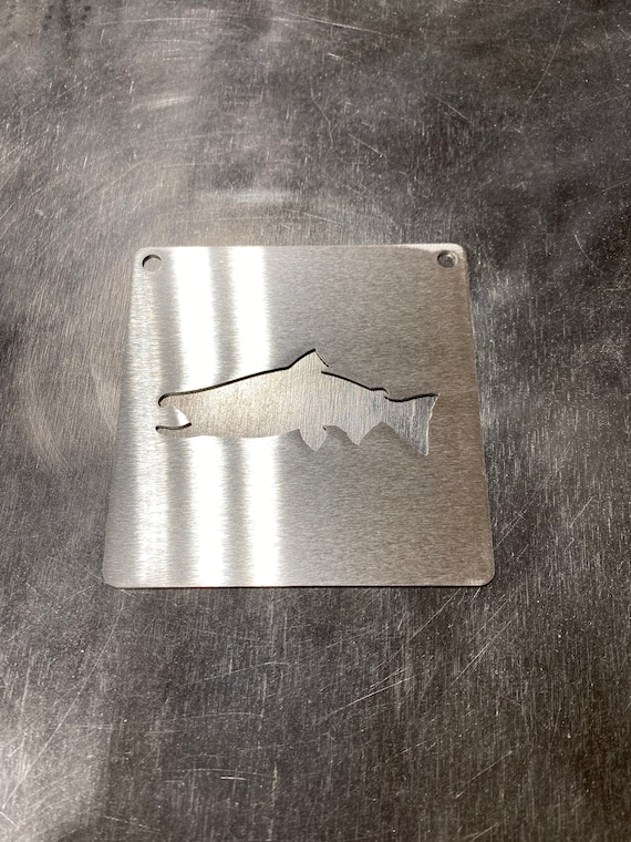 Small Salmon Metal Stencil for Wood Router Painting Wood | Etsy