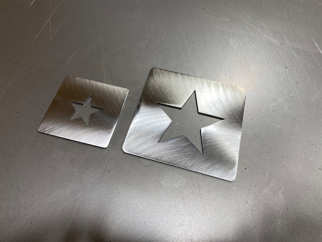 Metal Star Cutout Stencil, Metal Crafting Supply, Rustic Metal Star ...