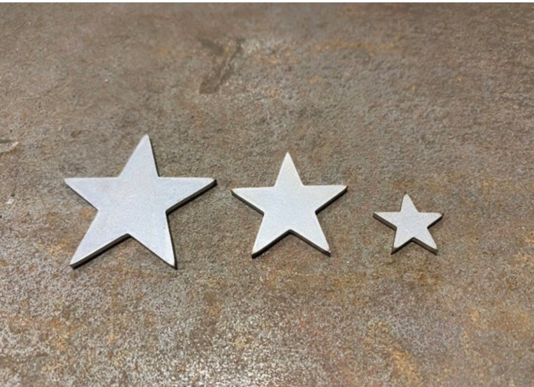 Metal Star Cutout, Metal Crafting Supply, Rustic Metal Star, Large ...