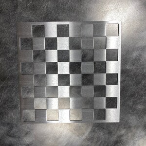 Checkers Stencil Made Out of Metal, Checker Board Stencil, Wood Craft ...