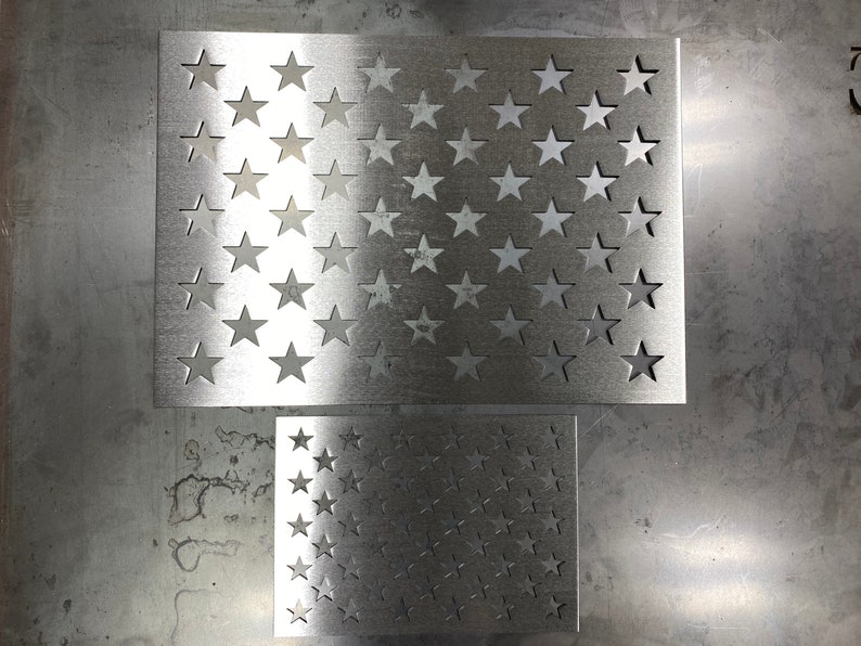 Metal Star Stencil for Wood American Flags, Metal Star Router Stencil ...