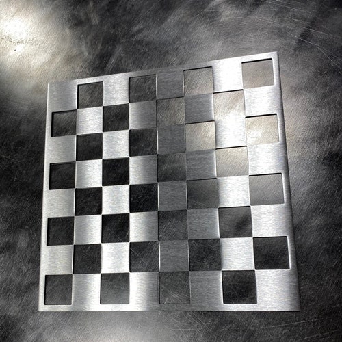 Checkers Stencil Made Out of Metal Checker Board Stencil - Etsy