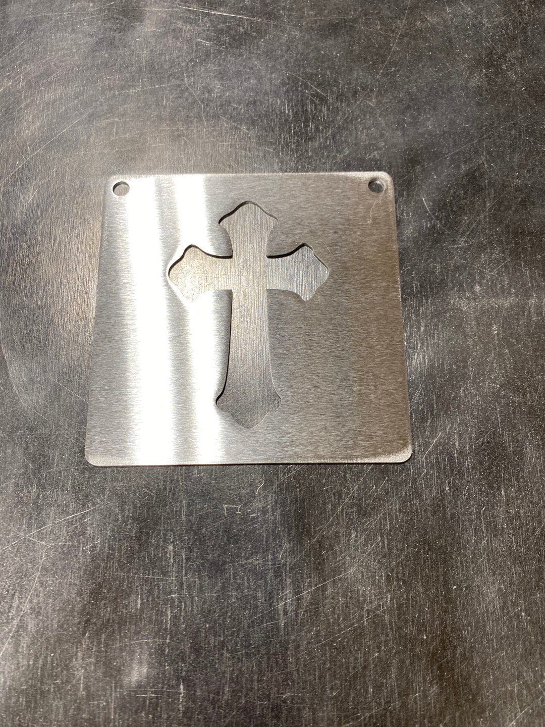 Small Metal Cross With Rounded Edges Stencil for Wood Router, Painting ...
