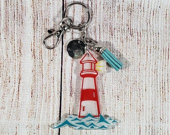 Lighthouse Key Chain - Etsy