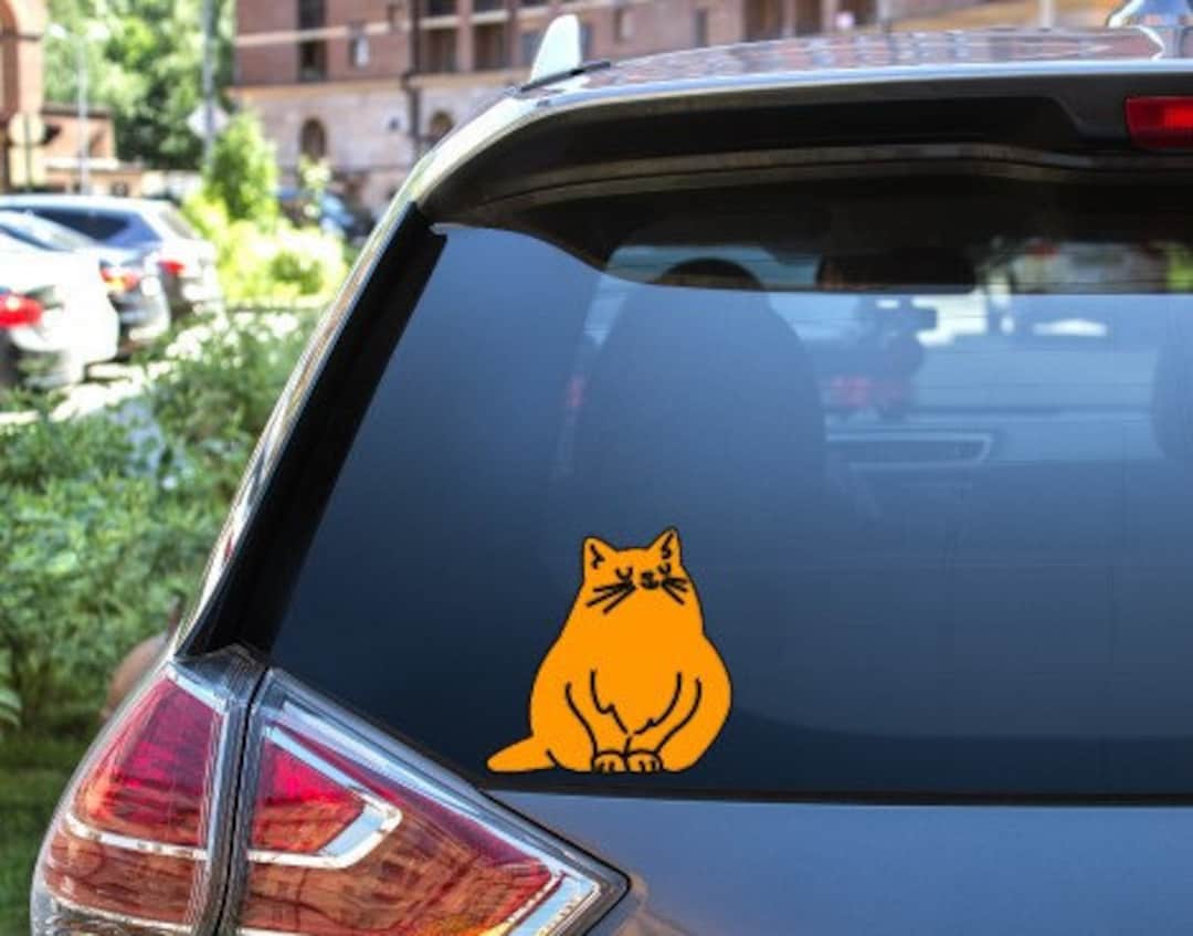 Calcomanía de coche de gato pegatina holográfica para gatos - Etsy España