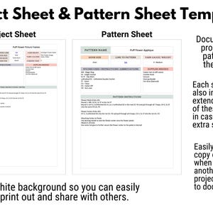 Crochet Planning Spreadsheet Bundle: Google Sheets Template (digital ...