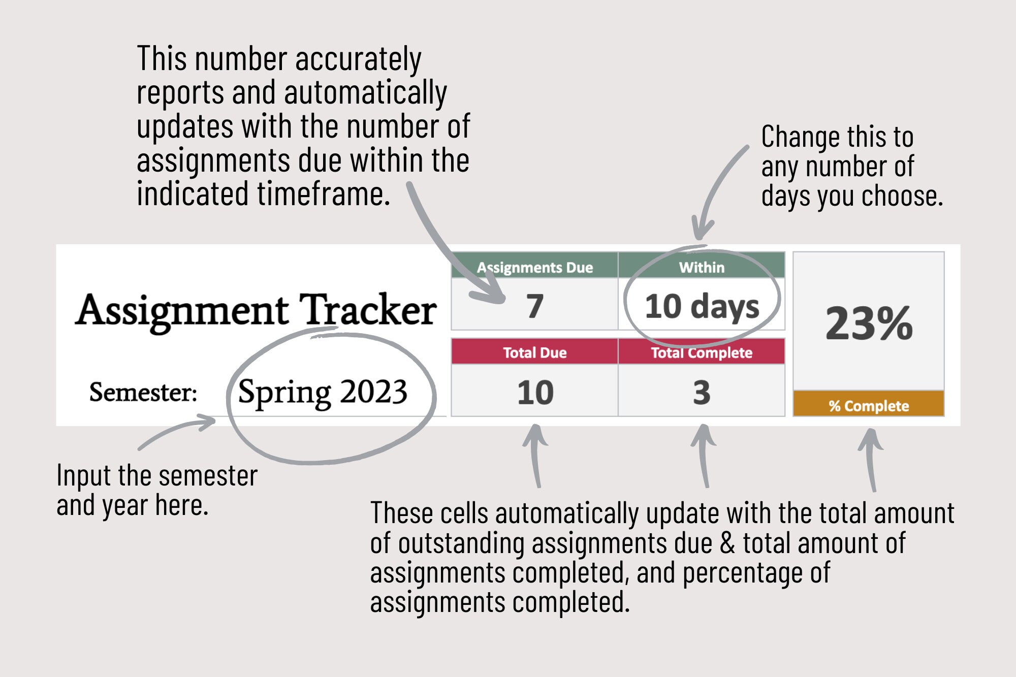 Assignment Tracker Student Planner Homework Planner Google - Etsy
