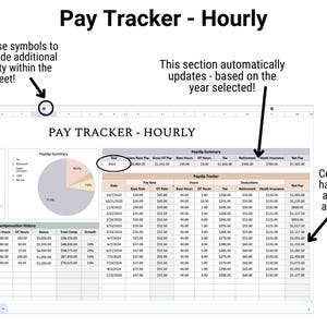 Salary Tracker Spreadsheet: Hourly & Salaried (google Sheets Template ...