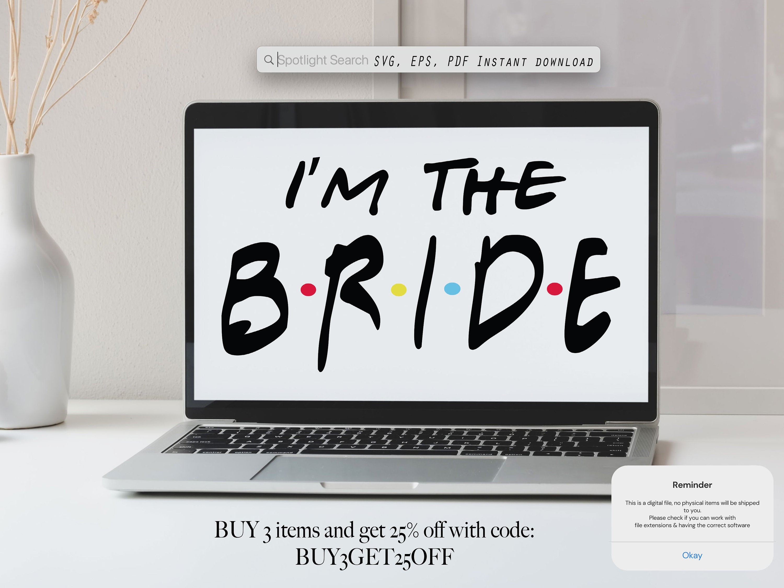 Bridal Party I'm the BRIDE Friends Svg File Bridal Party | Etsy