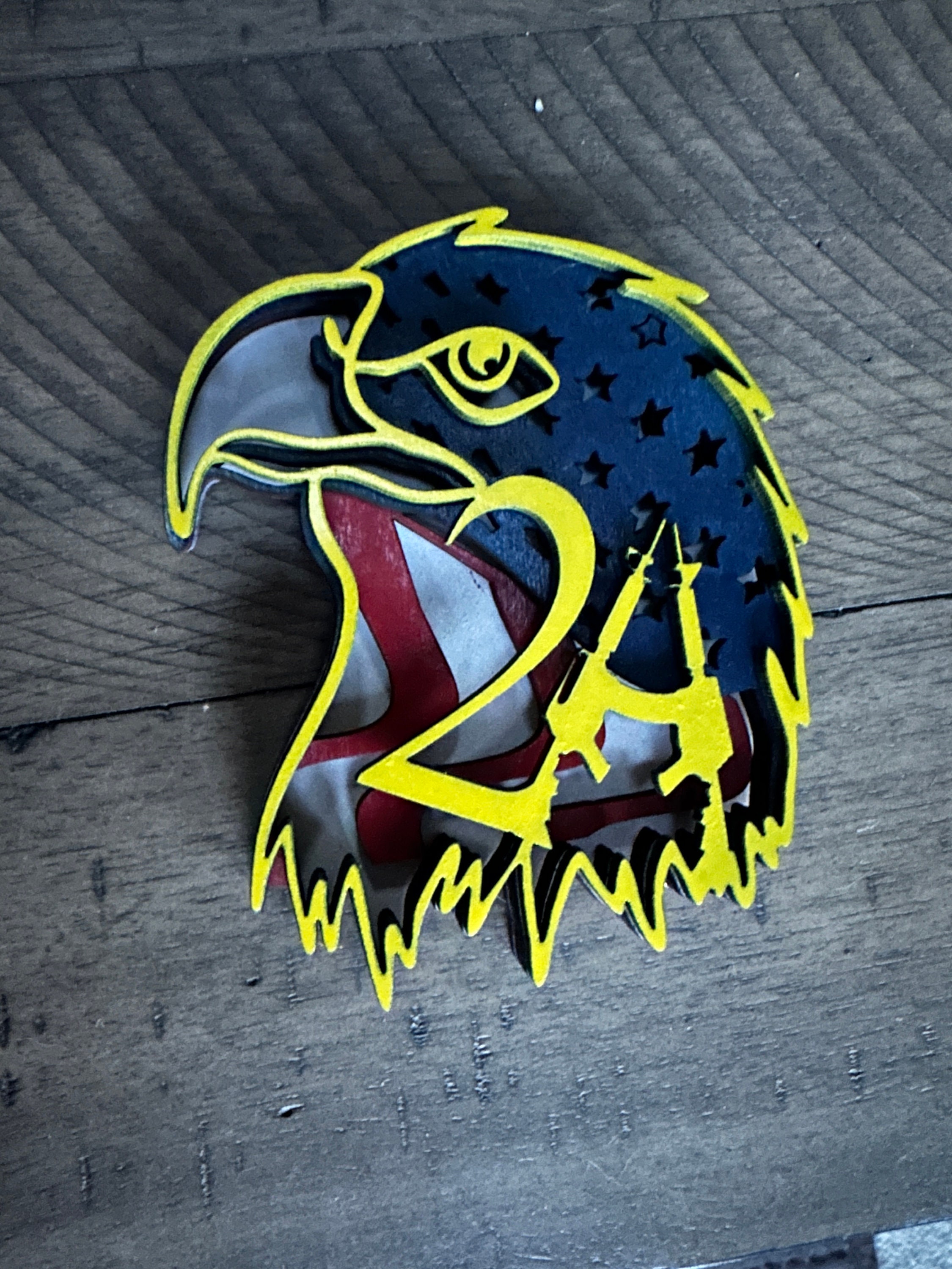 Eagle American Flag SVG Laser, Eagle American Flag With 2A SVG, Eagle ...