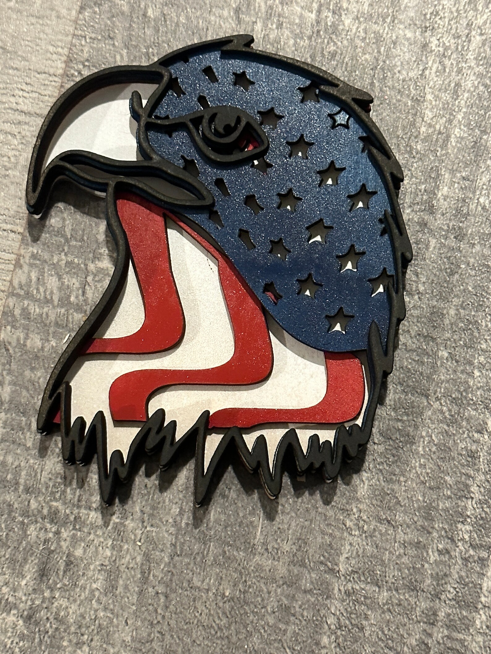 Eagle American Flag SVG Laser, Eagle American Flag With 2A SVG, Eagle ...