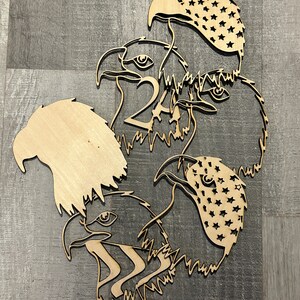 Eagle American Flag SVG Laser, Eagle American Flag With 2A SVG, Eagle ...