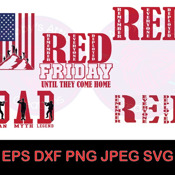 Red Friday Svg - Etsy