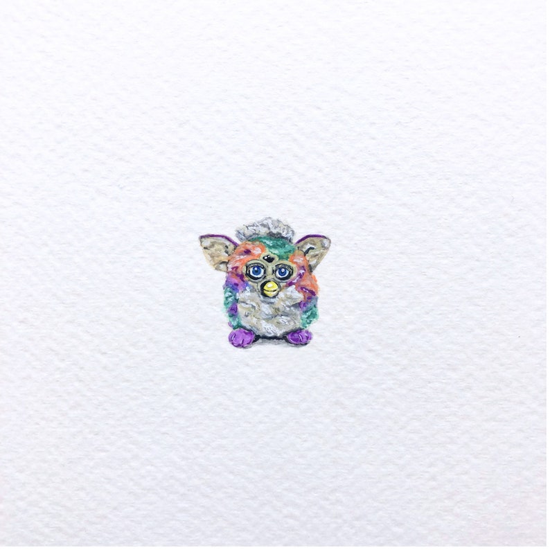 Furby Tiny Art print - Etsy