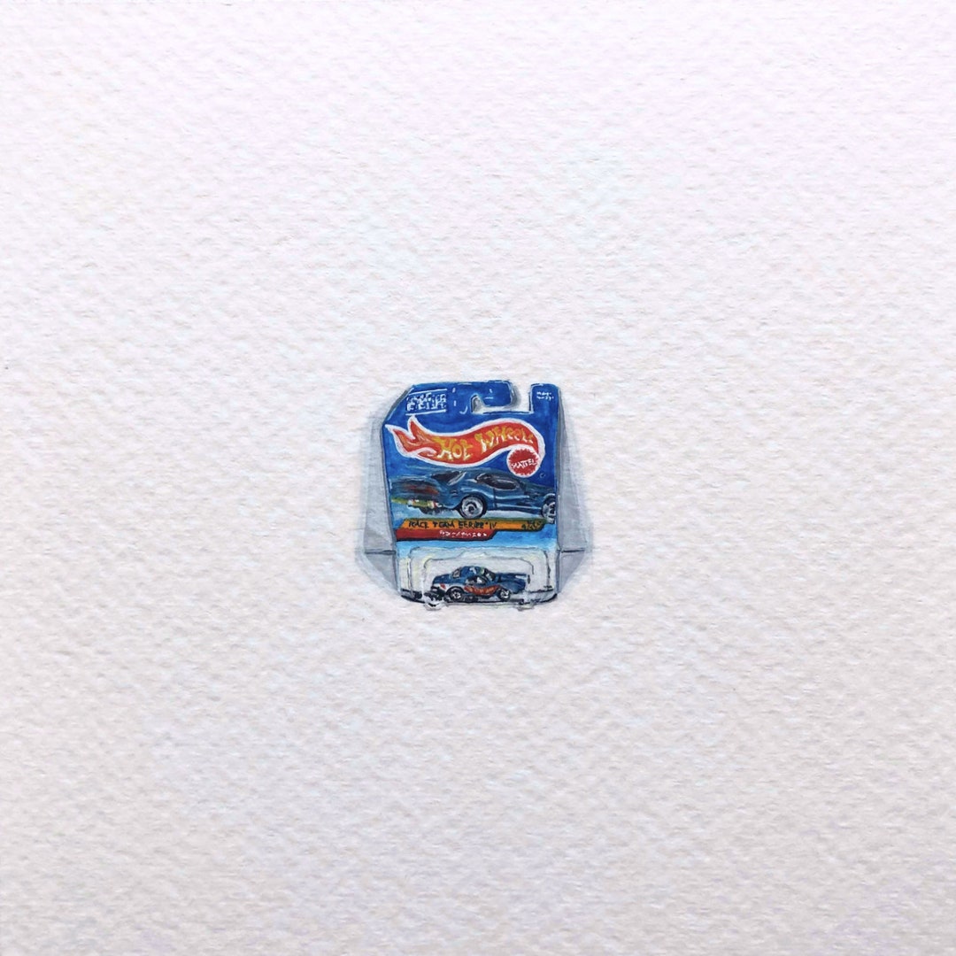 Hot Wheels in Package Tiny Art print - Etsy
