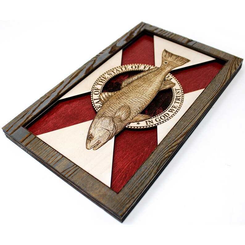 Redfish Florida Flag Art - Etsy