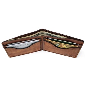 Leather Bill Fold Wallet - Saltwater Fishing List - Etsy