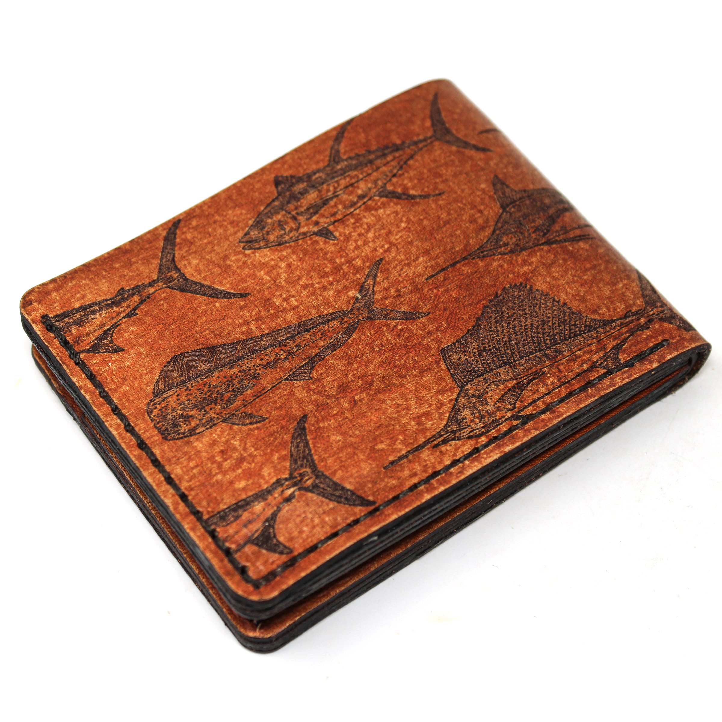 Leather Bifold Wallet - Offshore Slam - Etsy