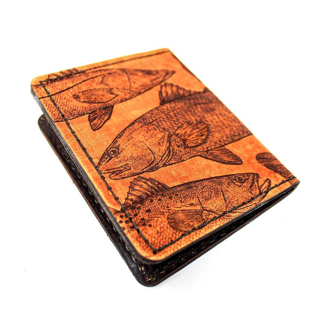Leather Wallet - Inshore Slam - Etsy