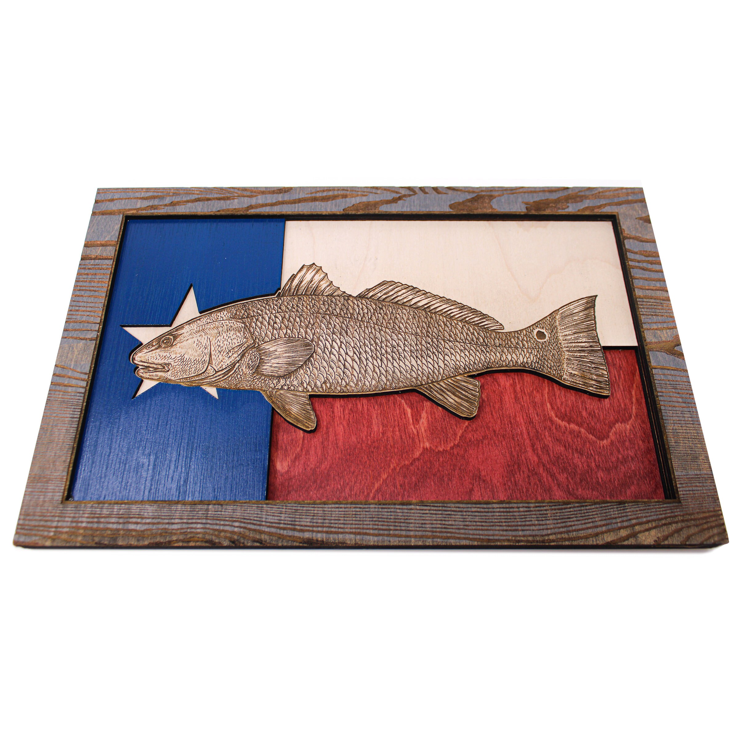 Redfish Texas Flag Art - Etsy