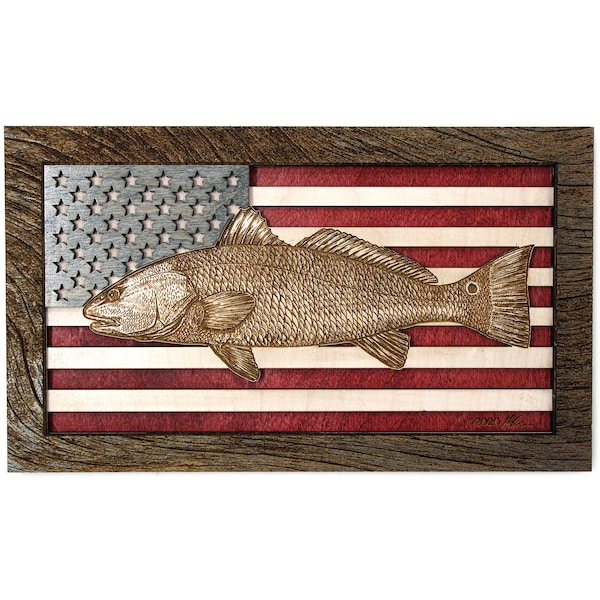 Redfish Wood Art - Etsy