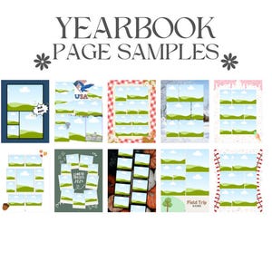 Customizable Yearbook Canva Template - 56 Pages, 26 Spreads, Canva ...