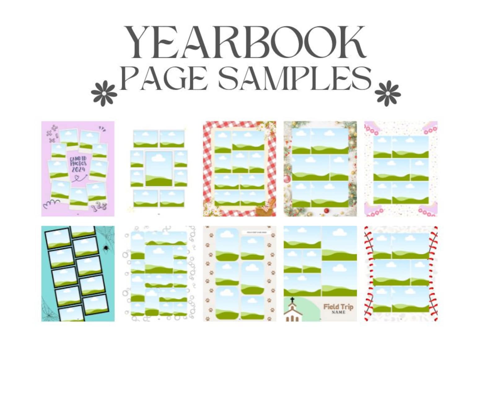 Customizable Yearbook Canva Template - 56 Pages, 26 Spreads, Canva ...