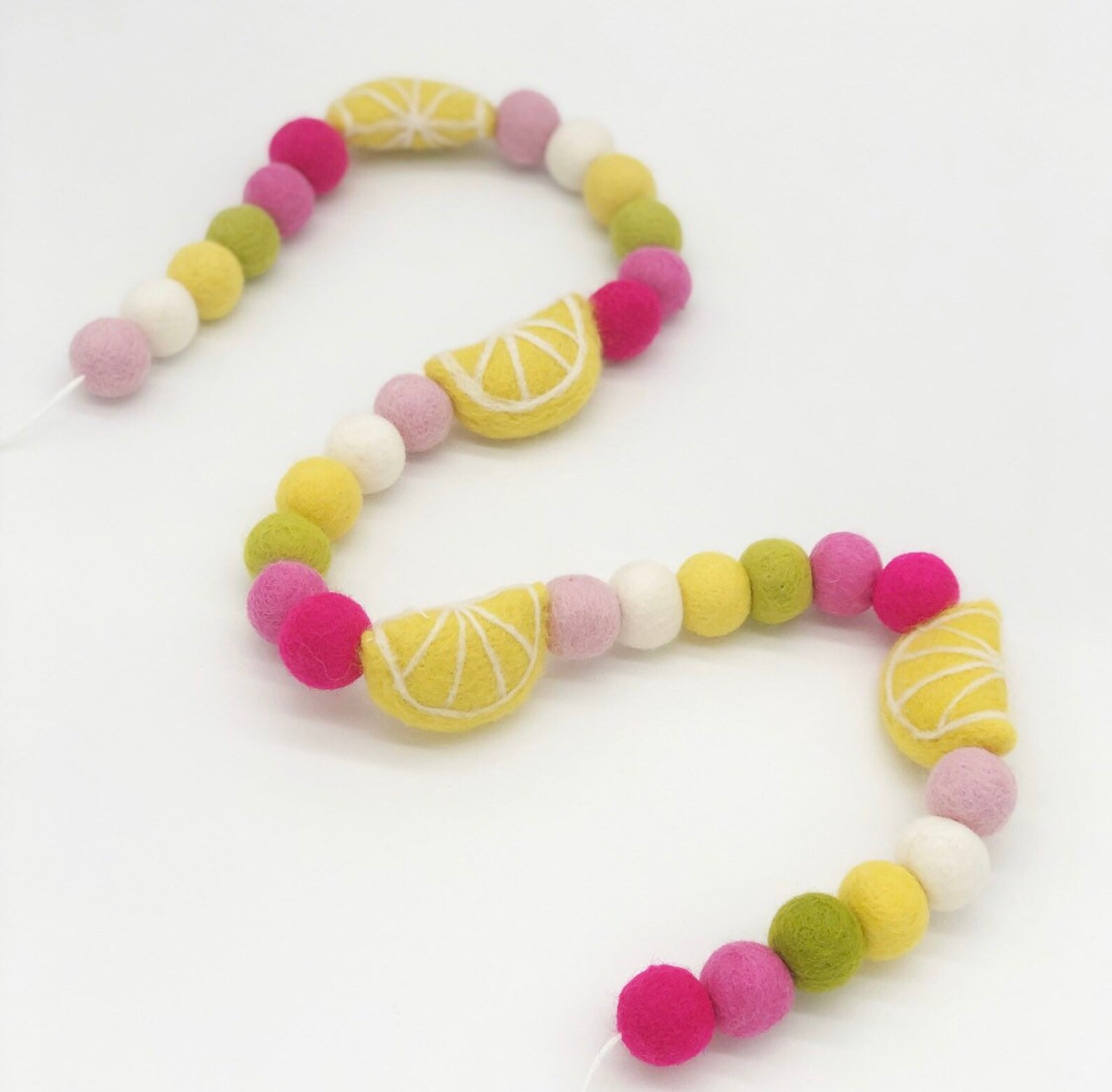 Lemon Garland/pink Lemonade/lemon Decor/ Fruit Garland/ Lemon Party ...