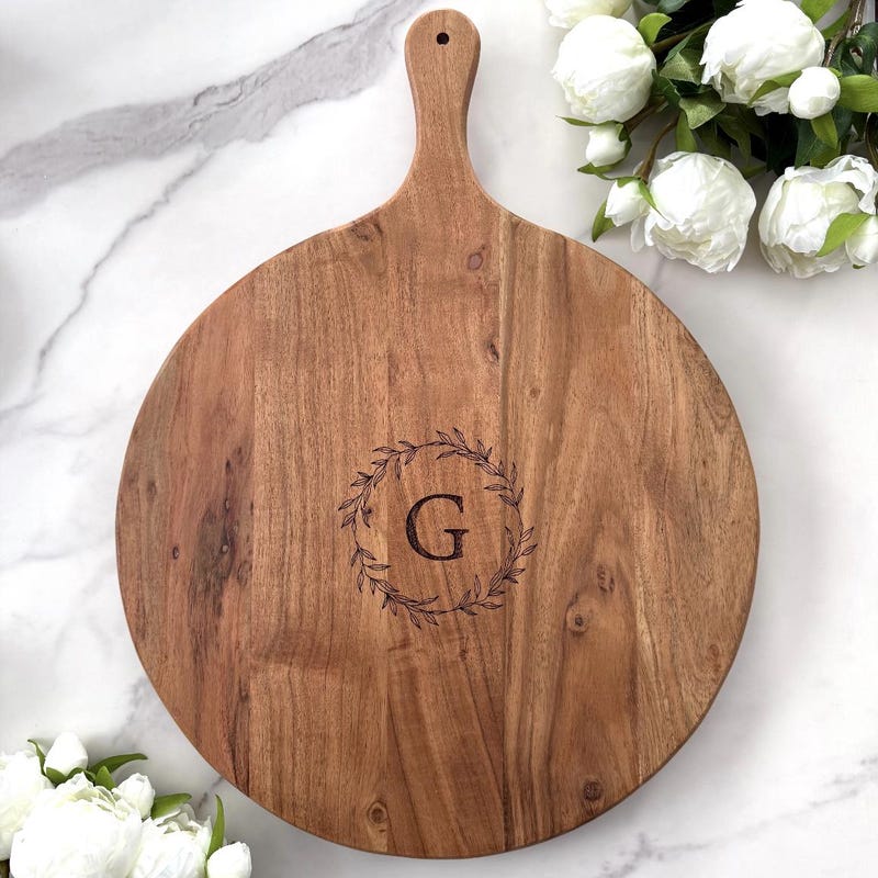 Monogrammed Cheese Board - Etsy