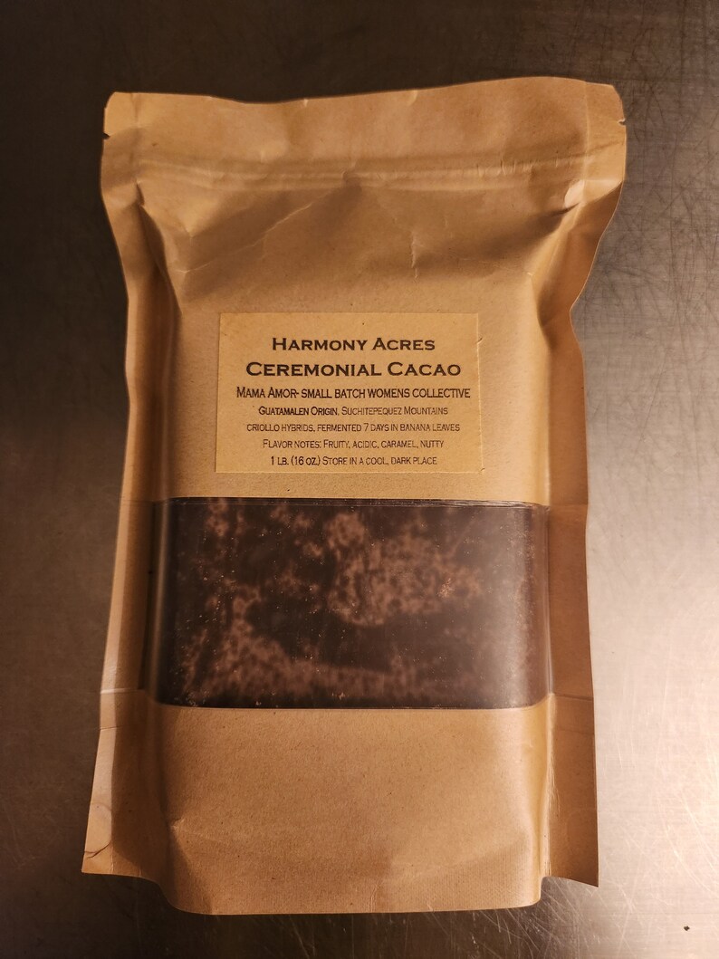 Ceremonial Cacao | 100% Pure Cacao Paste Block | 16 Oz | Mayan ...