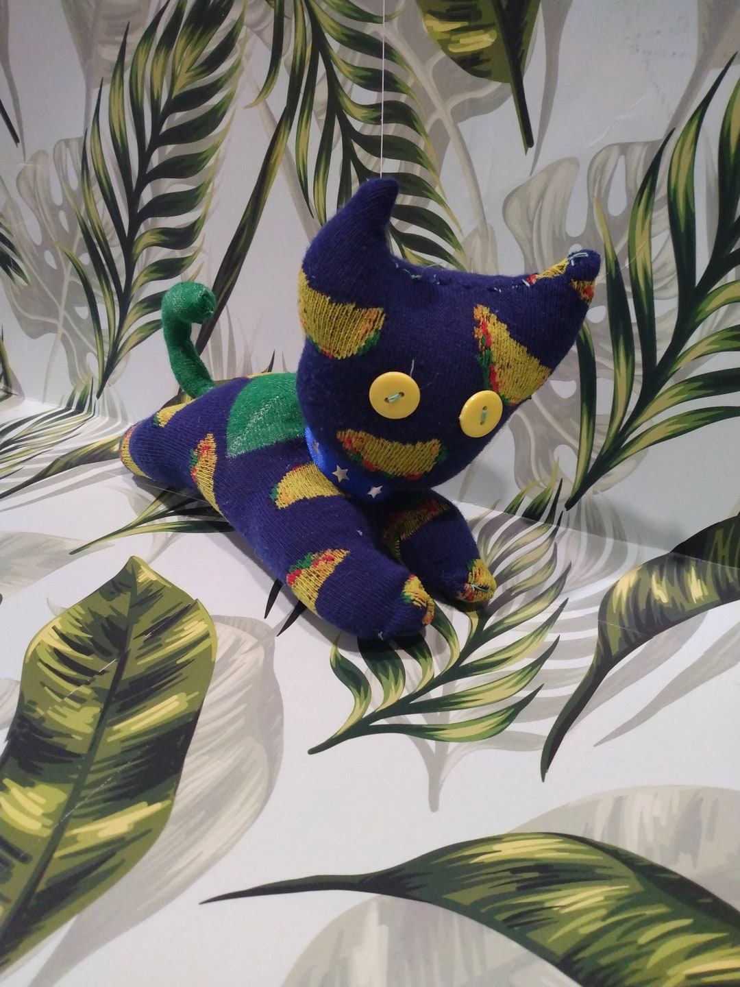 Taco Cat - Sock Plushy | Plush Kitty Stuffed Animal Gift for Kids ...