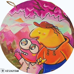 Smiling Friends Charlie & Pim Original Painting - Etsy