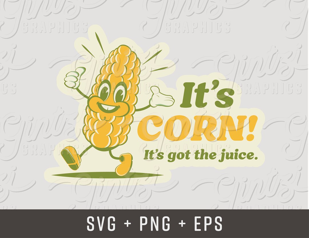 It's Corn It's Got the Juice Funny Corn Sticker - Etsy