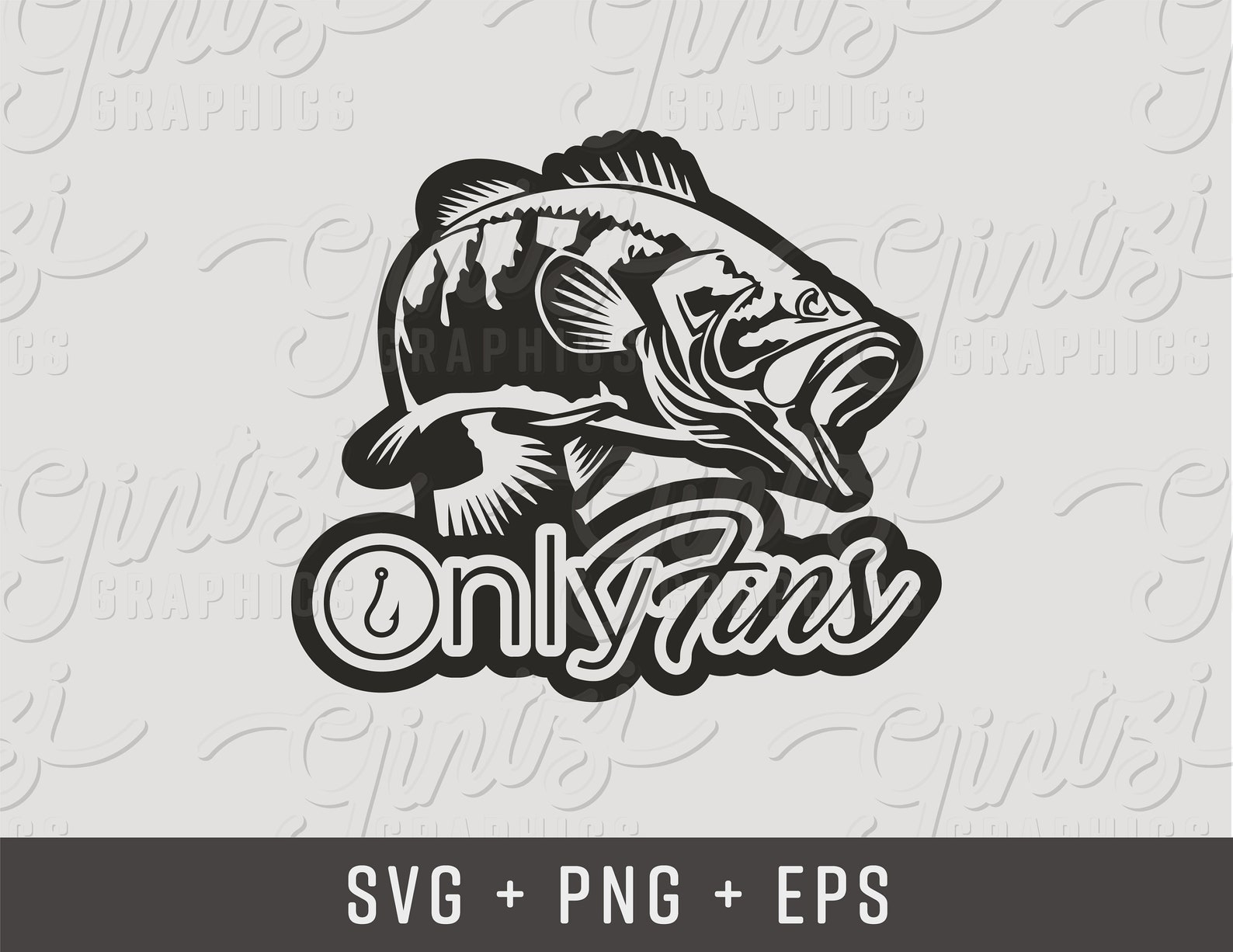 Only Fins SVG Fishing Funny Fishing Svg Onlyfins Bass Svg - Etsy