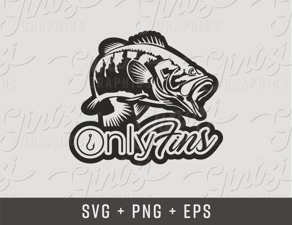 Only Fins SVG Fishing Funny Fishing Svg Onlyfins Bass Svg | Etsy