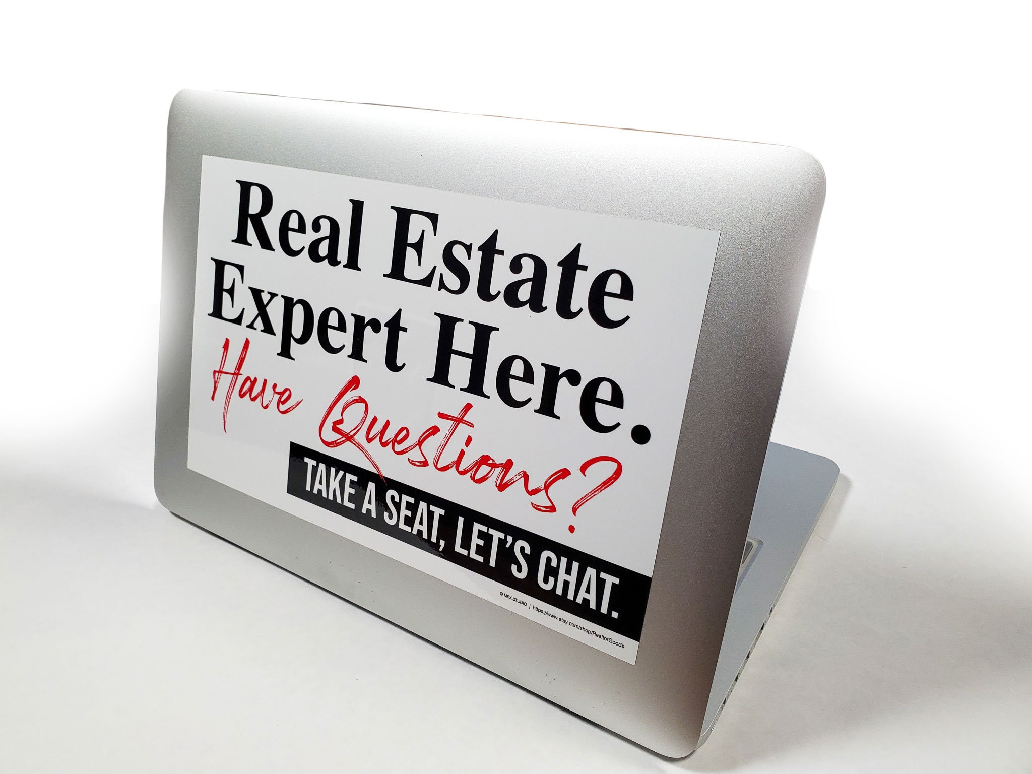 Real Estate Expert Laptop Sticker | Etsy